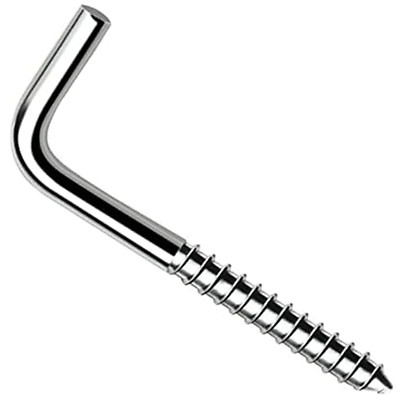 L Hook Screws Heavy Duty Square Cup Hooks for Hanging Screw in Wall ...