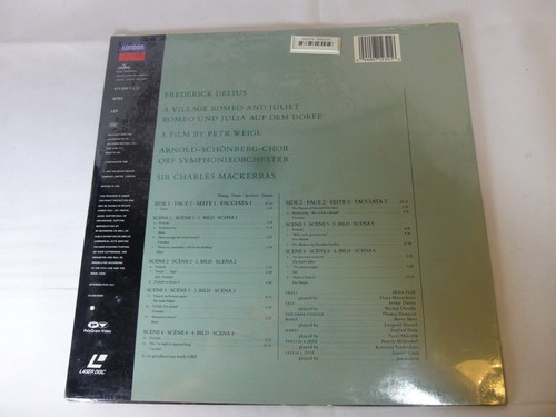 Delius A Village Romeo and Juliet Mackerras Laserdisc Decca Sealed ...