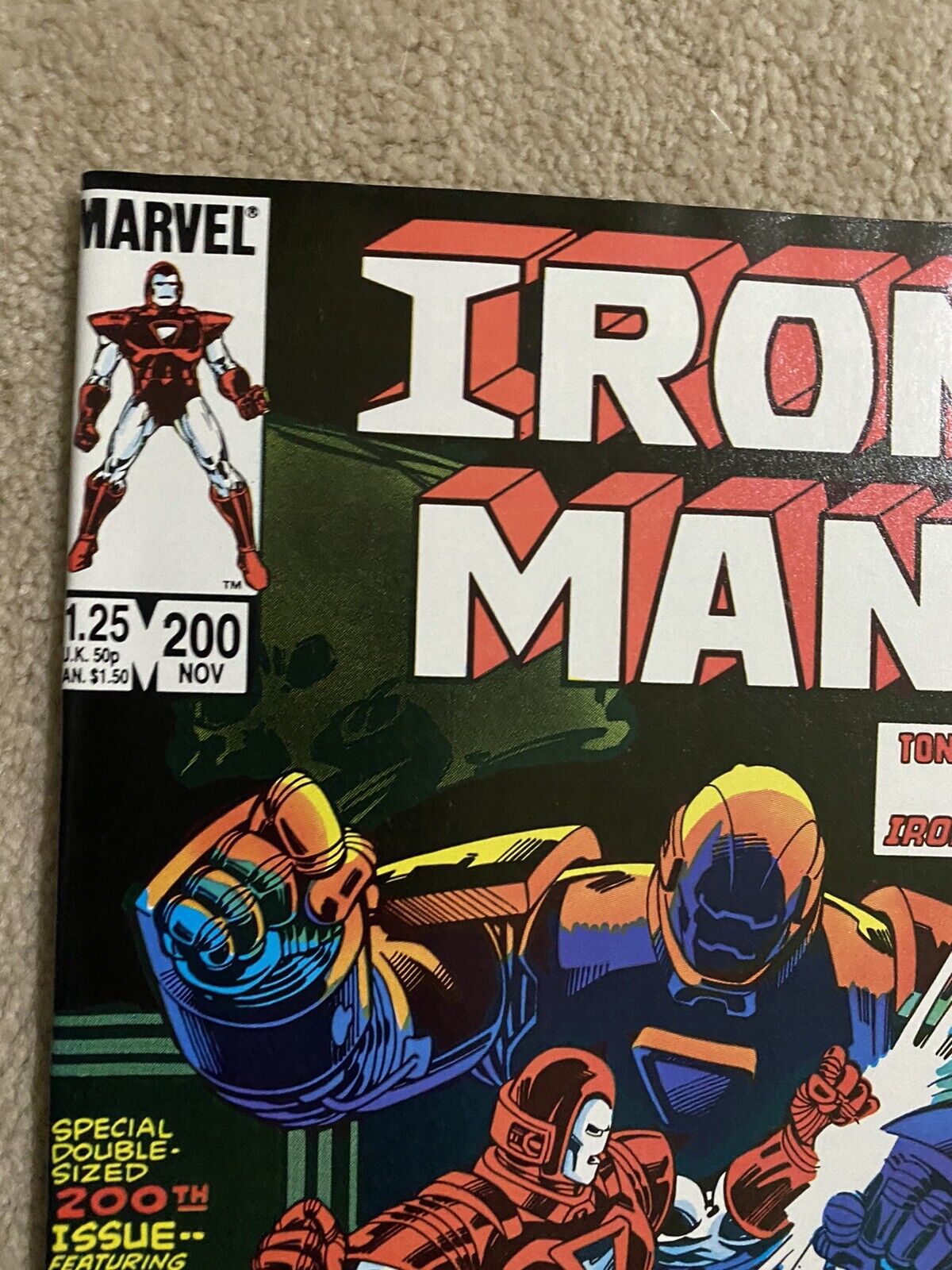 Marvel IRON MAN #200 (1985) Anniversary Issue! New ARMOR! Tony Stark ...