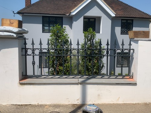 Low Wall Steel railings, Metal fencing, Made to order | eBay UK