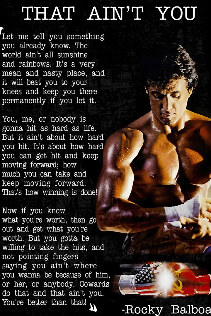 Rocky Quote Poster