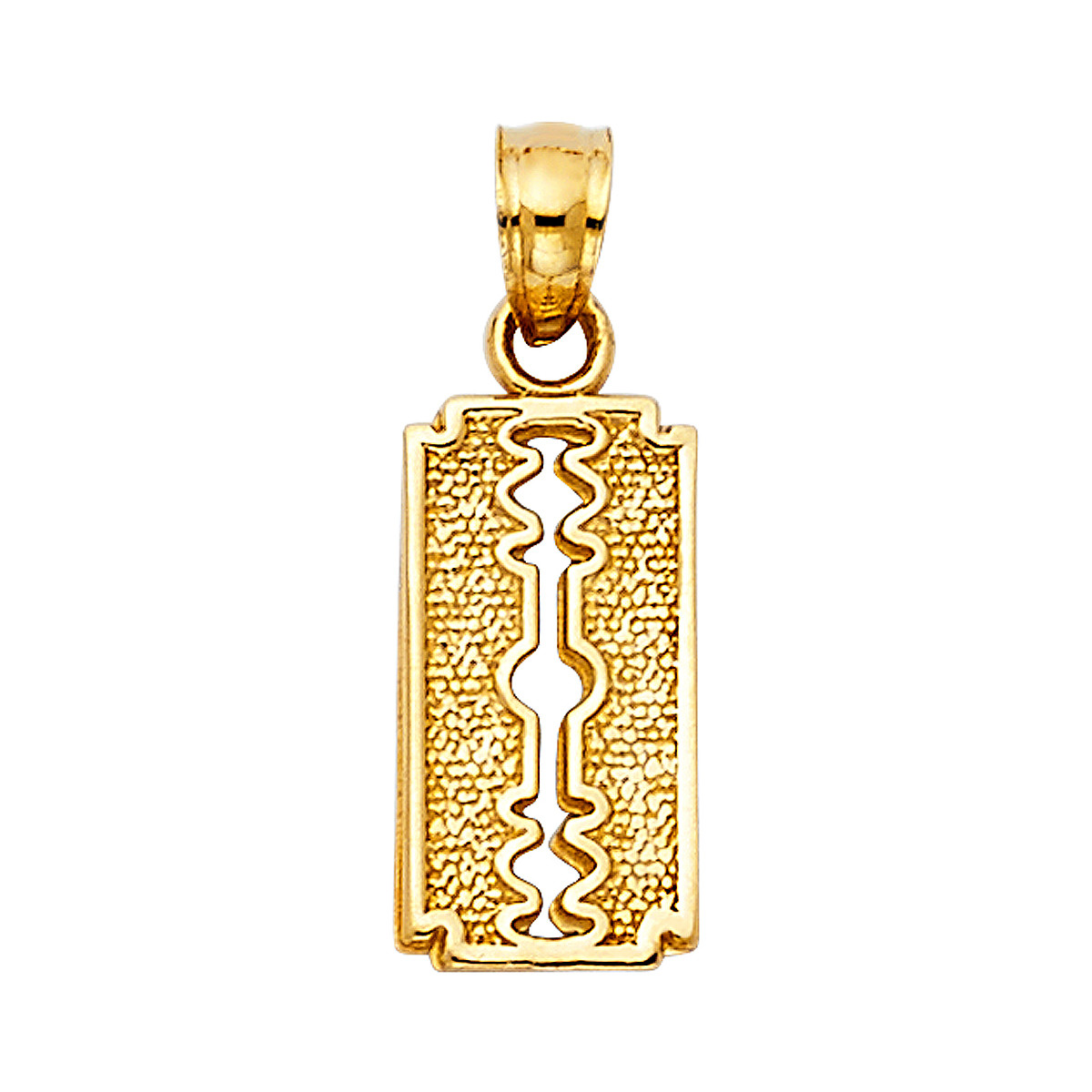 14K Real Solid Yellow Gold Keyhole Pendant For men Keyhole Pendant | eBay