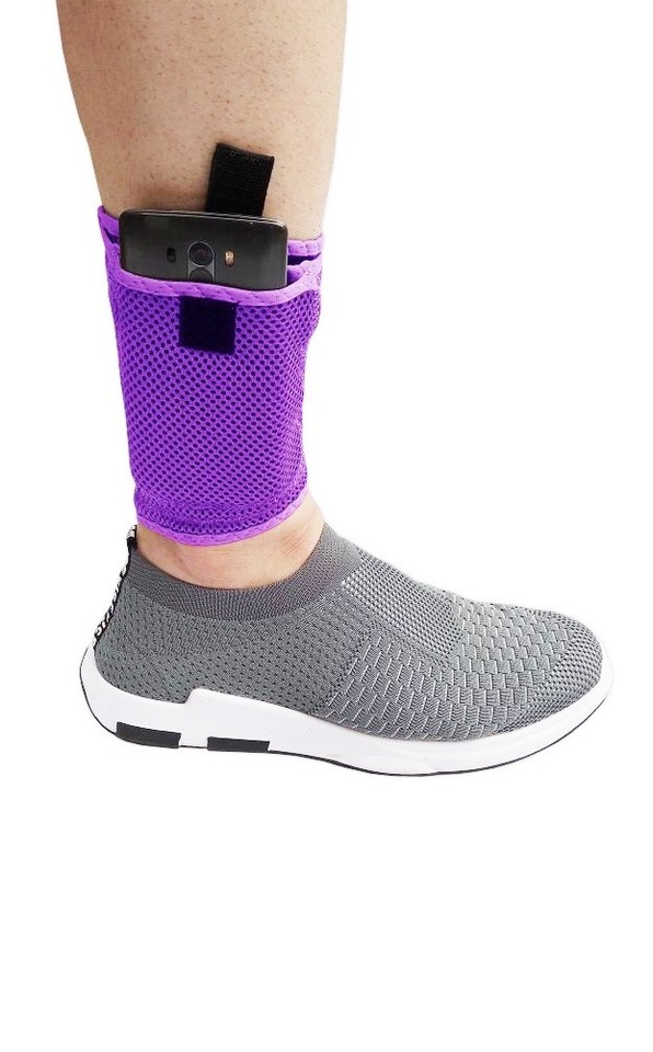 Concealed Hidden Ankle Leg Mesh Wallet Travel Pouch Passport Mobile ...