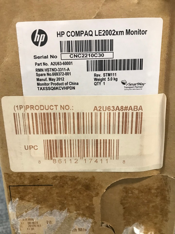 HP Compaq LE2002xm Monitor A2U63-60001 - NIB, Sealed - | eBay