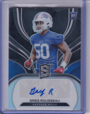Greg Rousseau 2021 Panini Spectra Holo Prizm Rc Auto (24/99) | eBay