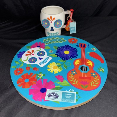 Taco Tuesday Set-Bamboo Rotating Serving Tray W/Matching Mug-Boston ...