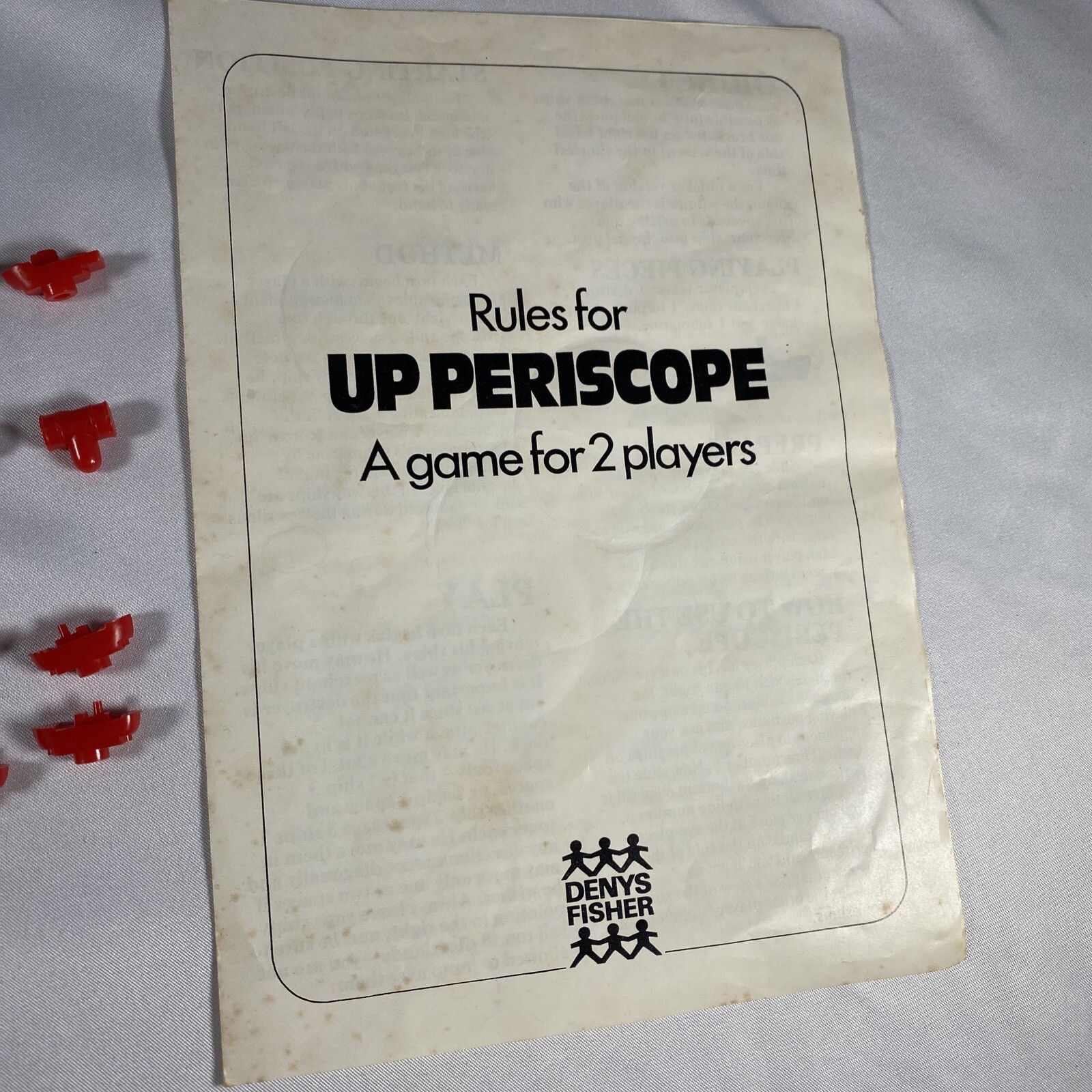 Vintage 1975 Up Periscope Game by Denys Fisher - Nearly Complete | eBay