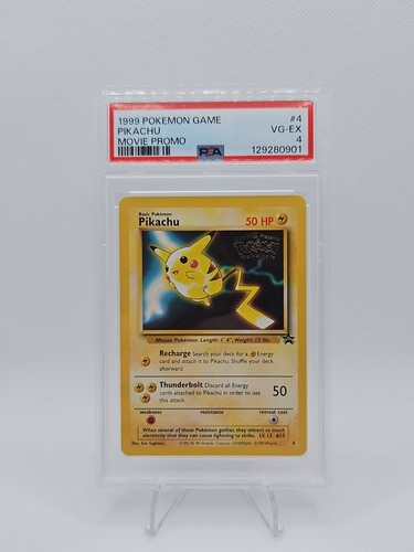 1999 POKEMON GAME MOVIE MOVIE PROMO #4 PIKACHU PSA 4 | eBay