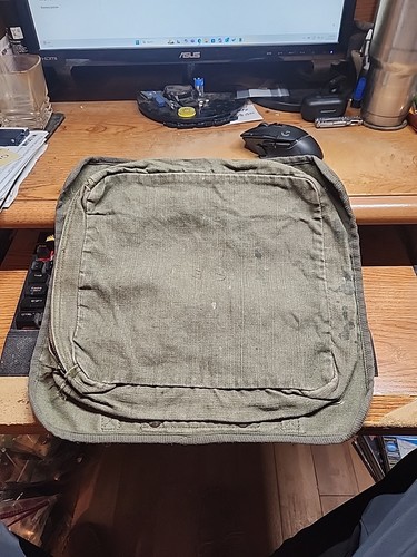Vtg. BAG POUCH FOR PILOT SURVIVAL GERMAN ARMY LIFE JACKET EJECTION SEAT ...