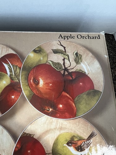 Sakura Oneida David Carter Brown Apple Orchard Salad Dessert Plates Set ...