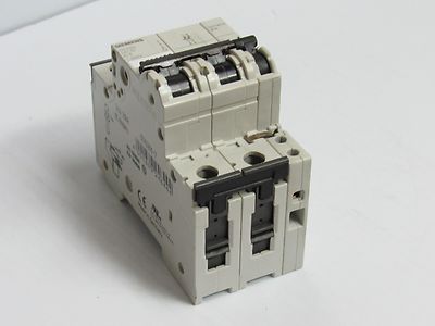 SIEMENS CIRCUIT BREAKER 5SY6201-7 5SY62 MCB C1 1 AMP A 1A 400V W/ AUX ...