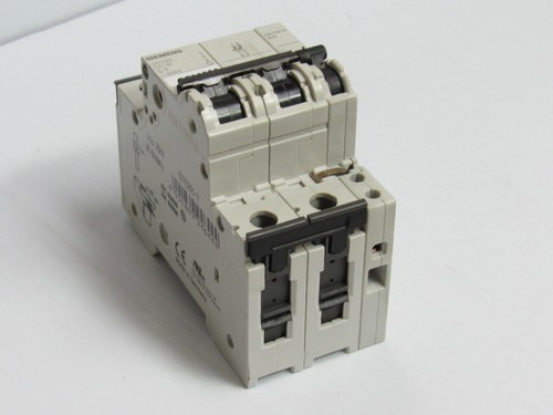 SIEMENS CIRCUIT BREAKER 5SY6201-7 5SY62 MCB C1 1 AMP A 1A 400V W/ AUX ...