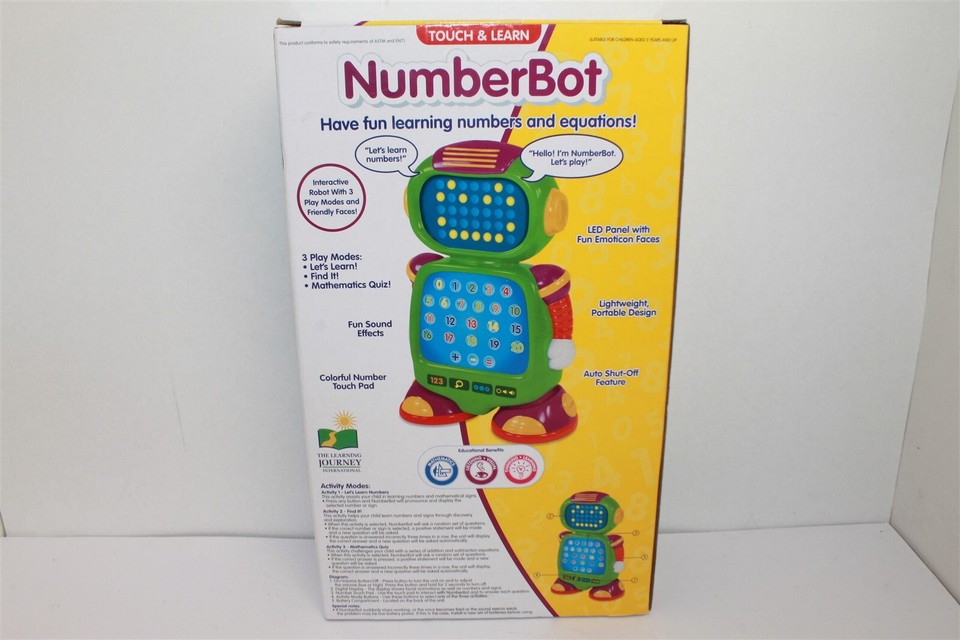 Touch & Learn NumberBot Toy The Learning Journey Brand New Age 3+ Stem ...