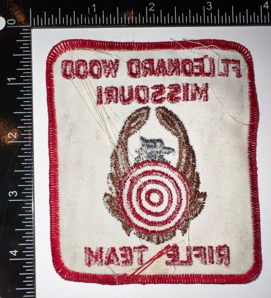Cold War US Army Ft Leonard Wood Missouri MO Rifle Team Patch | eBay