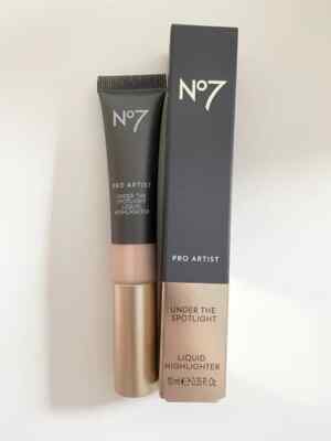 No7 Pro Artist Under the Spotlight Liquid Highlighter Pink Pop 10ml new ...