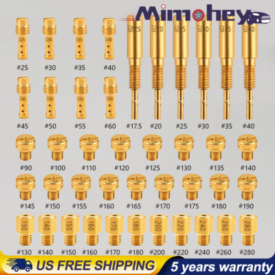 42Pcs Carburetor Jet Kit for Mikuni Main N100.604 VM28/486 VM4/042 VM22 ...