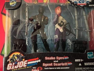 GI Joe Vs Cobra Toyfare Exclusive Agent Scarlett & Snake Eyes 20th | eBay