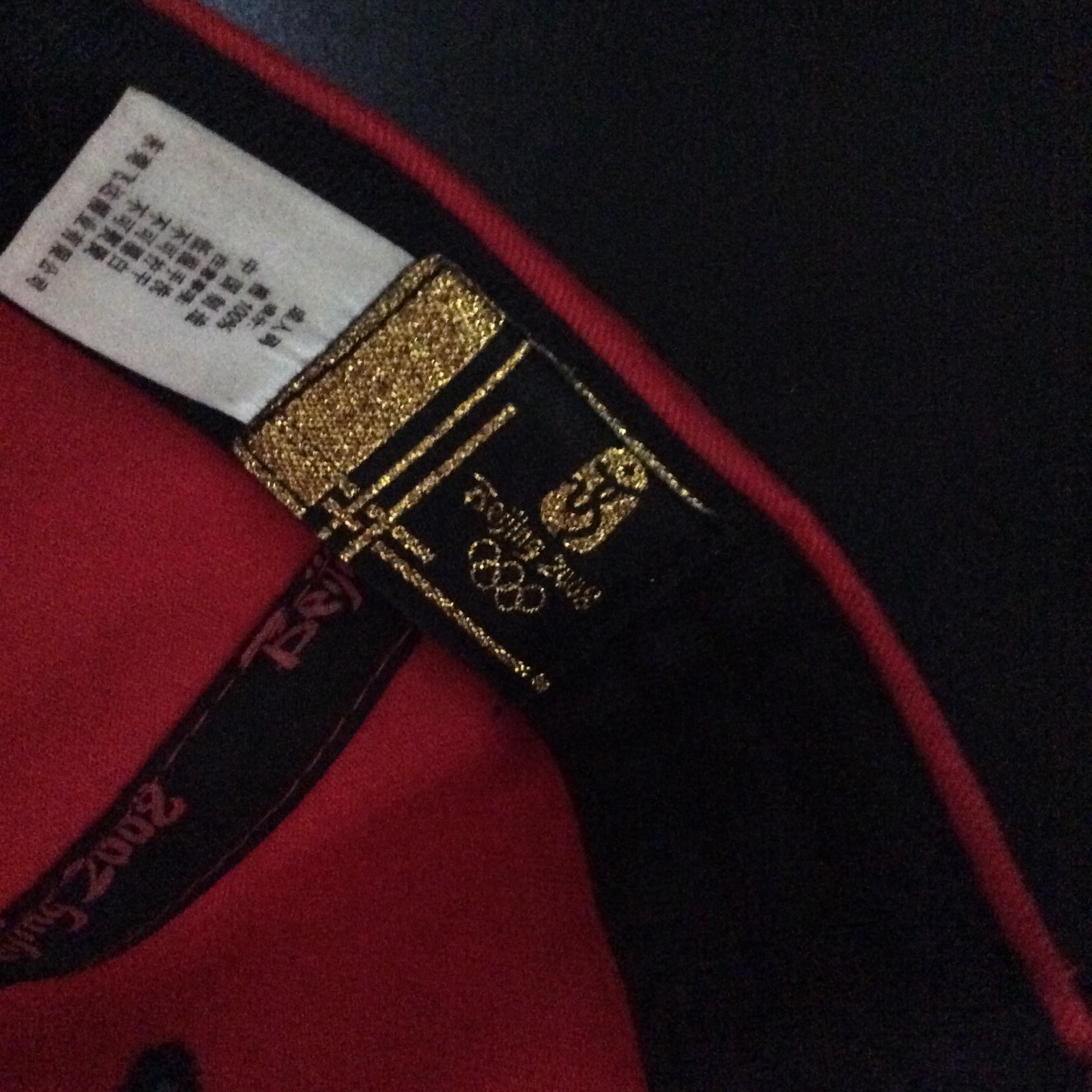 Red Black & Gold 2008 Beijing Olympics Souvenir Ball Cap Adjustable ...
