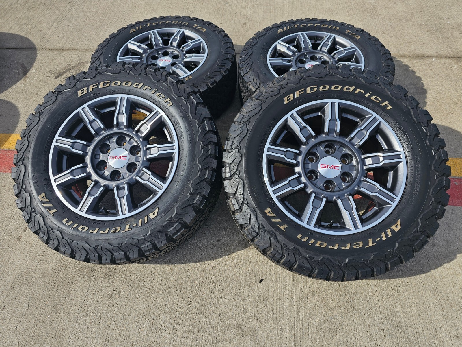 2022-2024 GMC Sierra AT4X Chevy Silverado 18" OEM Wheels Rims A/T Tires ...