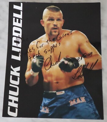 Chuck Liddell Autographed Signed Photo 10 x 8 | eBay