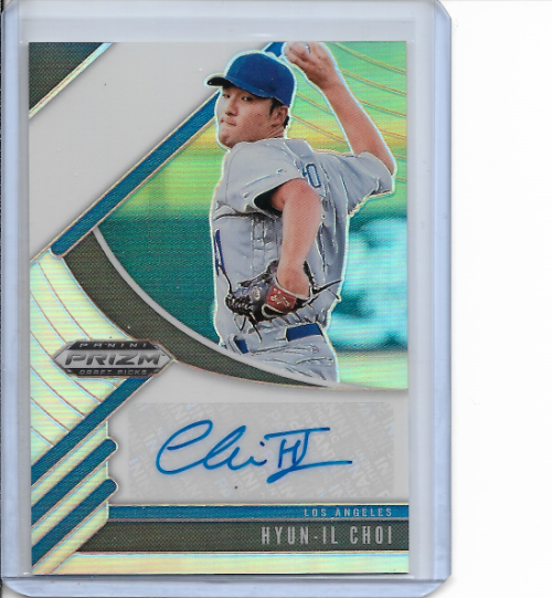 2020 Panini Prizm Draft Picks Hyun-Il Choi Silver Prizm Autograph #A ...