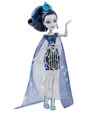 Monster High Doll Elle Eedee Boo York Gala Ghoulfriends Dress Head ...