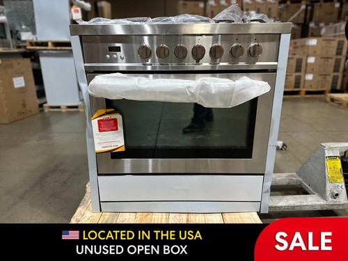 36 in. 220/240 V Dual Fuel Range 5 Burners (OPEN BOX, COSMETIC ...