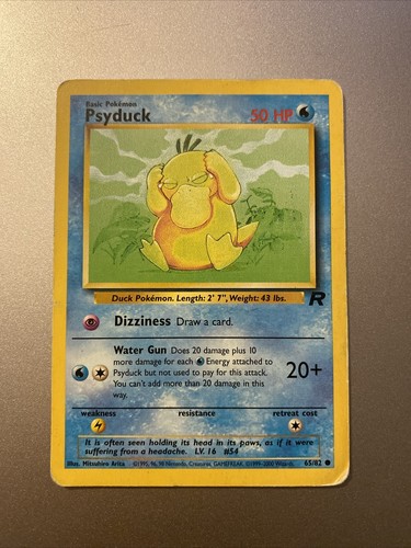 Team Rocket #65/82 Psyduck Pokemon TCG Heavily Played | eBay