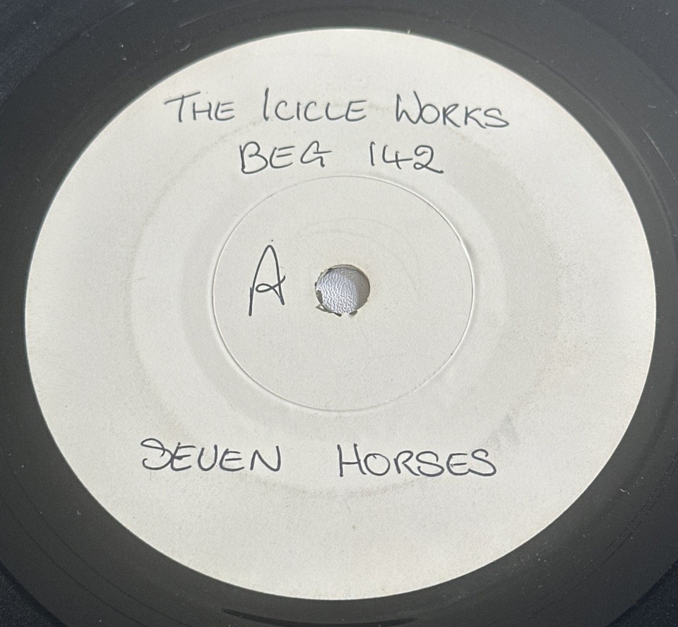 The Icicle Works - Seven Horses - Promo White Label 7" Vinyl Record VG+ ...