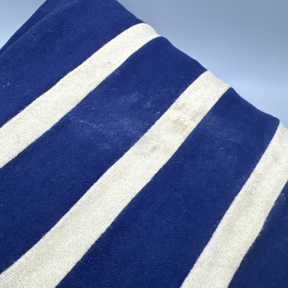 Vintage University College Scarf Wool Striped Blue and White Daniel ...