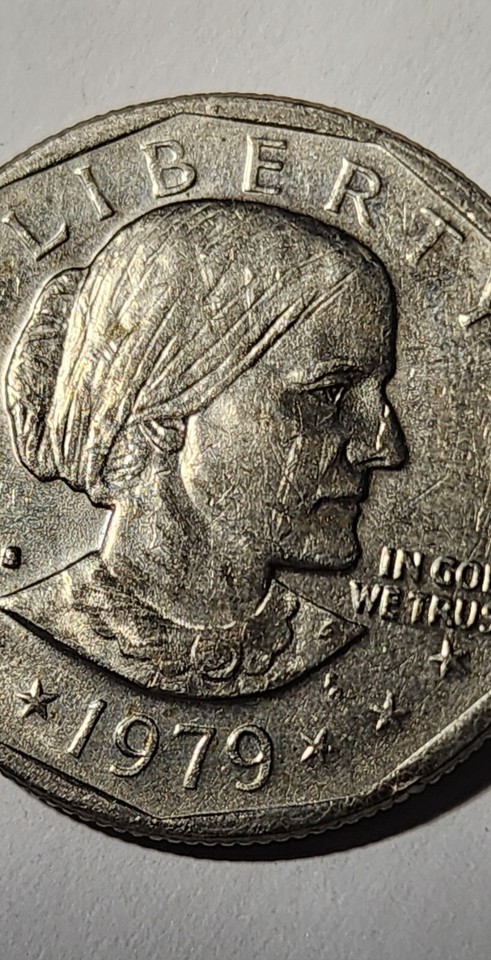 1979-S Mint Mark Over D MINT MARK Susan B. Anthony Dollar And Scars On ...