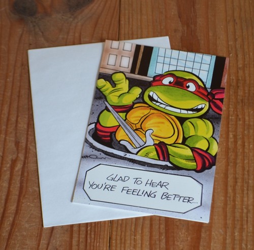 Vintage New 1989 TMNT Teenage Mutant Ninja Turtles Get Well Feeling ...