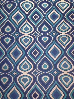 RICHLOOM DOYLE ADRIANT BLUE JACQUARD GEOMETRIC UPHOLSTERY FABRIC BY ...