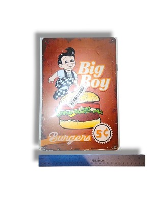 Big Boy Burgers Restaurant 8"x12" Metal Tin Sign Novelty Bar Restaurant ...