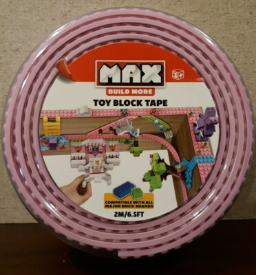 Max Build More Toy Block Tape - 2M/6.5 Feet - Compatible with All Brick ...