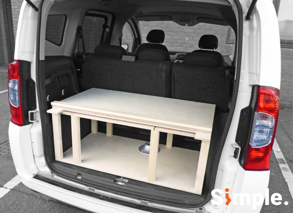 Peugeot Bipper Tepee Camper Van Conversion Module by Simple Camper Vans ...