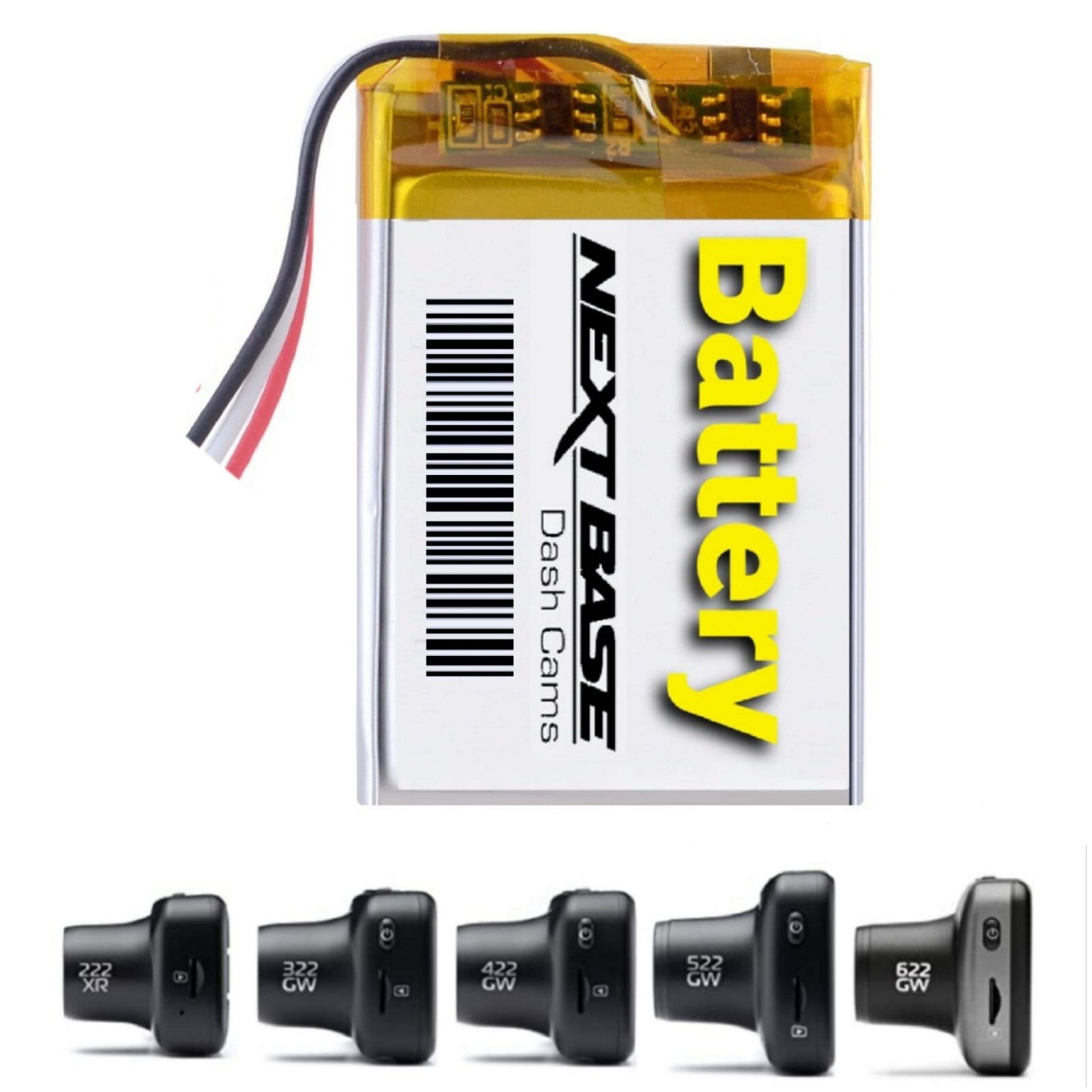 Nextbase Dash Cam Battery 622GW-522GW-422GW-322GW-222G New Upgrade - UK ...