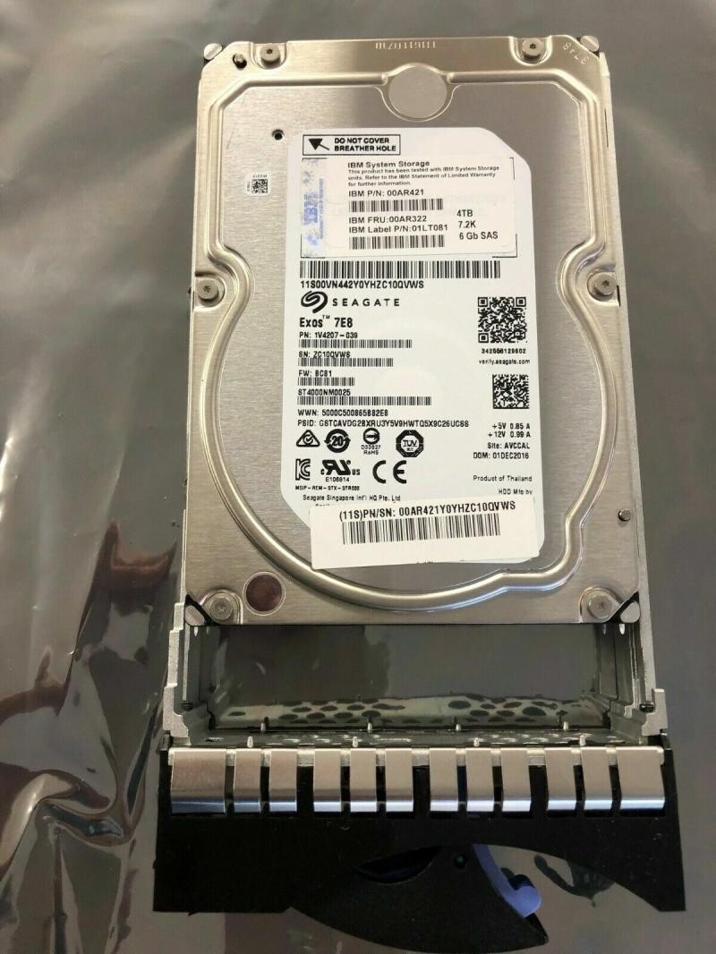 00AR322 00AR421 00AR487 IBM V7000 Gen2 4TB 12Gb/s SAS 3.5'' HDD Hard ...