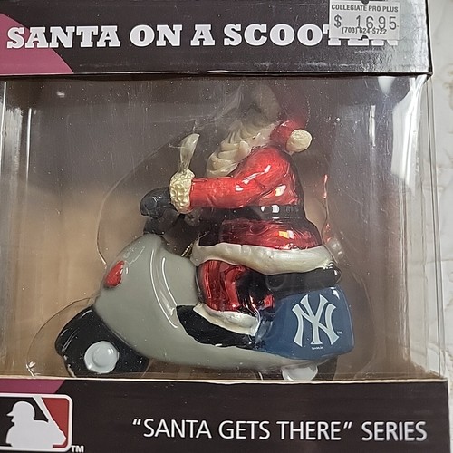 Santa Gets There Scooter New York Yankees Ornament | eBay