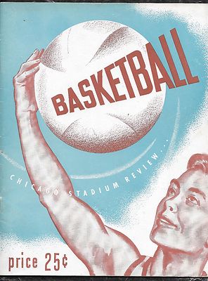 Nov 2 1946 BAA/NBA 1st Year Program CHI Stags 1st ever game Knicks 2nd ...