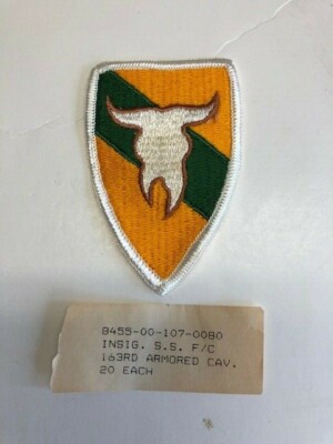 163rd ACR Armored Calvary Regiment U.S. Army Shoulder Patch Insignia | eBay