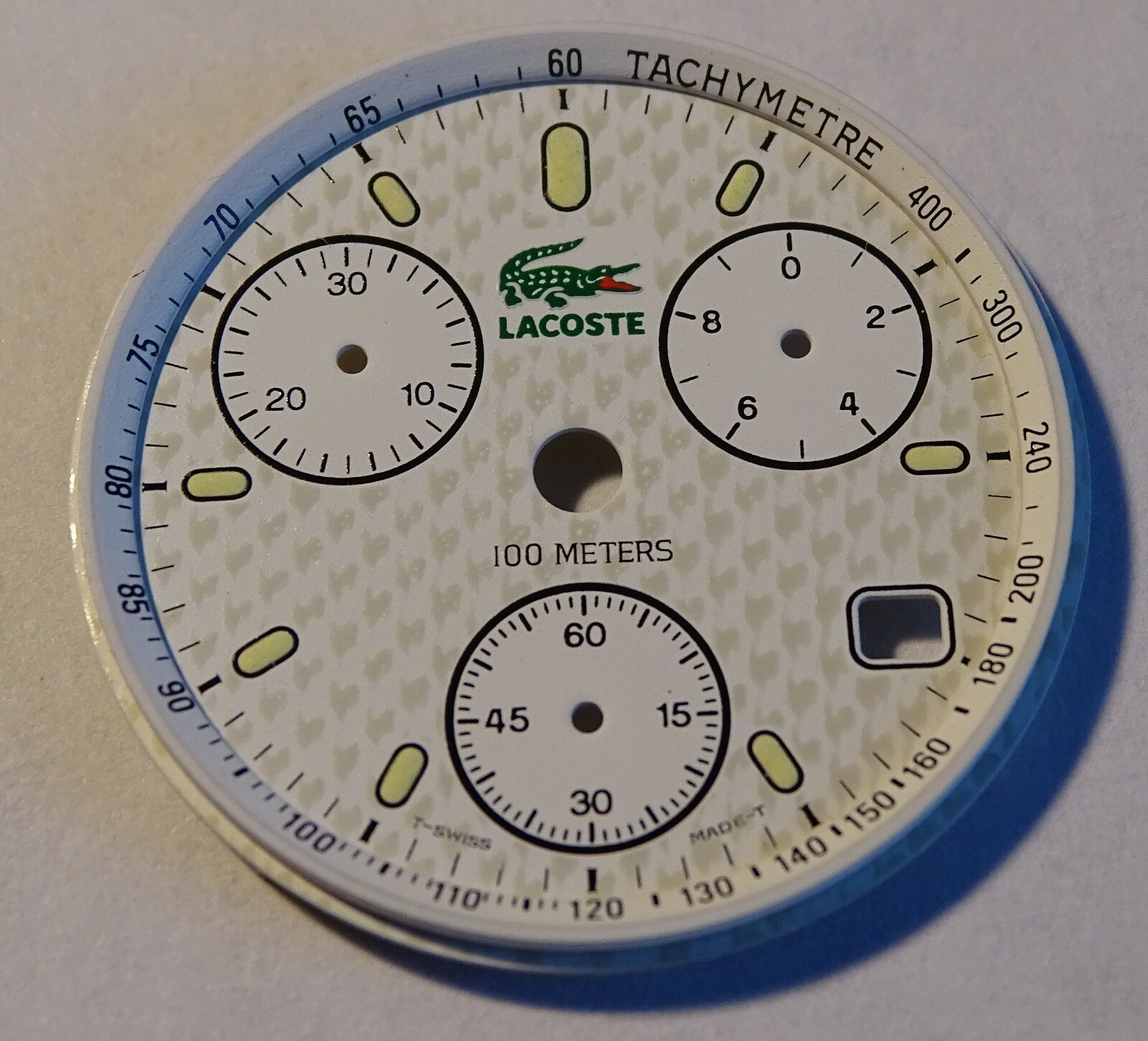 Dial Watchmaker for Watch LACOSTE Diving Tachymeter 328 1/12ft ...