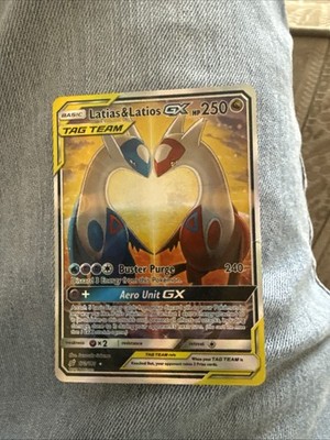 Pokémon Latias & Latios GX TCG Sun Moon Team Up Holo Ultra Rare Card ...