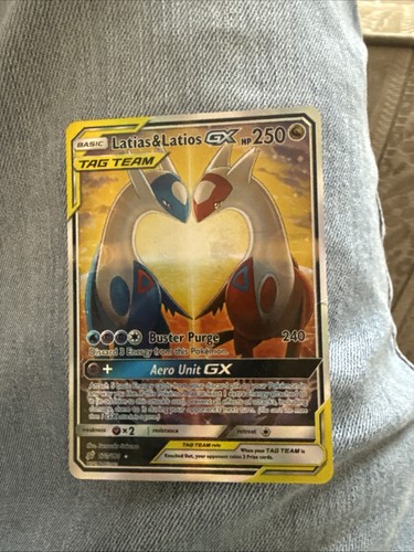 Pokémon Latias & Latios GX TCG Sun Moon Team Up Holo Ultra Rare Card ...