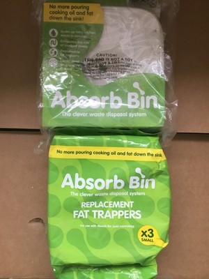 LAKELAND ABSORB BIN WITH X 3 FAT TRAPPER REPLACEMEANTS | eBay UK