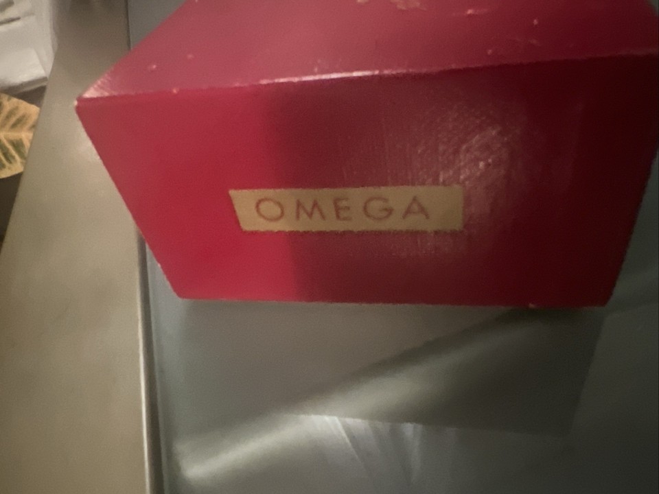 Vintage Omega Watch Box Red Inner+Outer | eBay