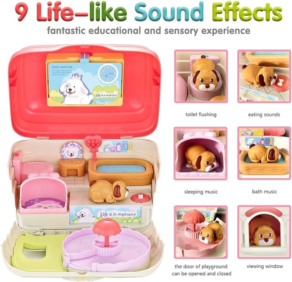 🔥Pet House Motion Sensor Game Toddler Toy PlaySet Early Learning ...