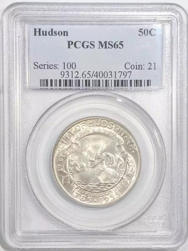 1935 P Hudson Commemorative Half Dollar PCGS MS-65 | eBay