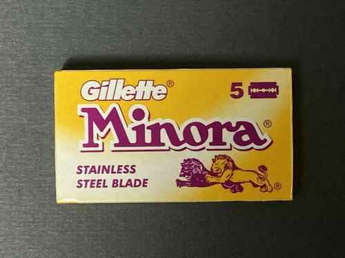 2X100/200 Gillette Minora double edge Shaving Safety razor blades Made ...