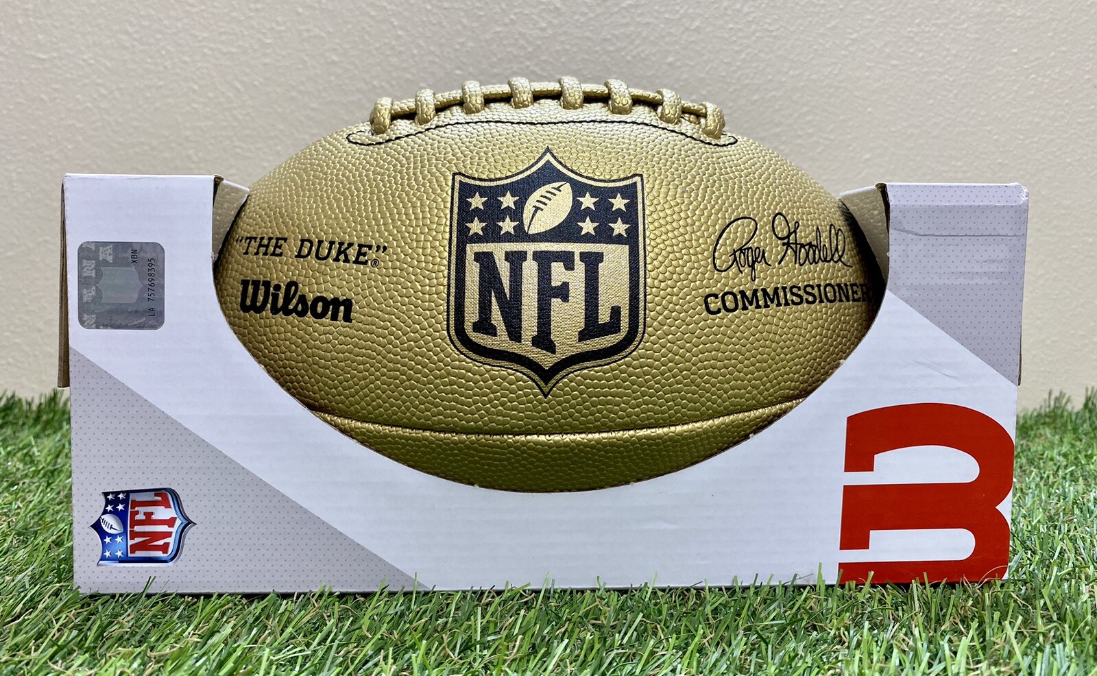 Wilson NFL Leather Official Size "The Duke" Gold Edition Replica ...